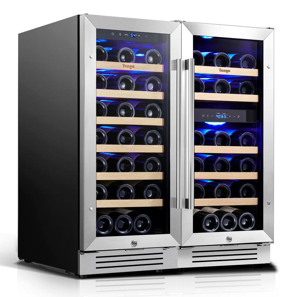 Yeego 30 in. Triple Zone Cellar Cooling Unit 61-Bottles Built-In or ...
