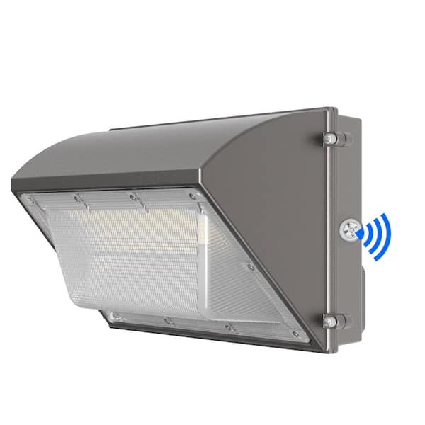 Honbei 800-Watt Equivalent Integrated LED Bronze Dusk to Dawn Wall Pack ...