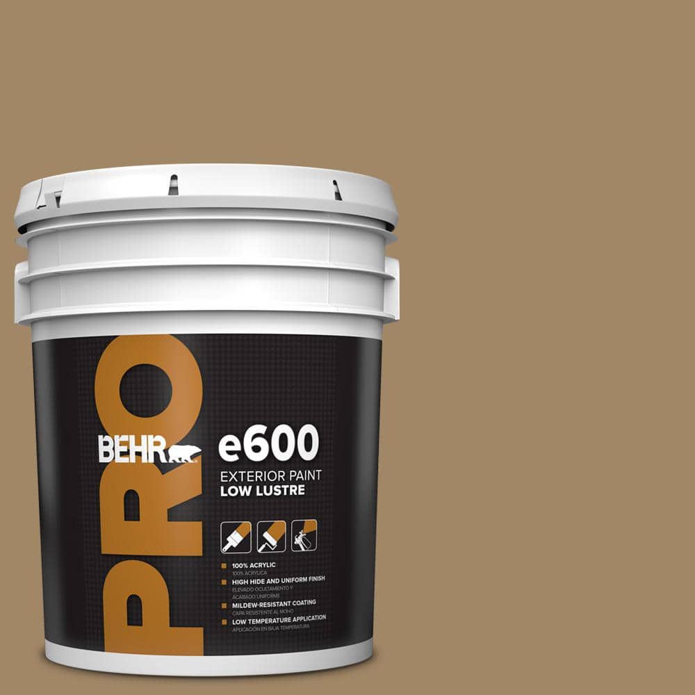 BEHR PRO 5 gal. #HDC-NT-28 Soft Bronze Low Luster Exterior Paint ...