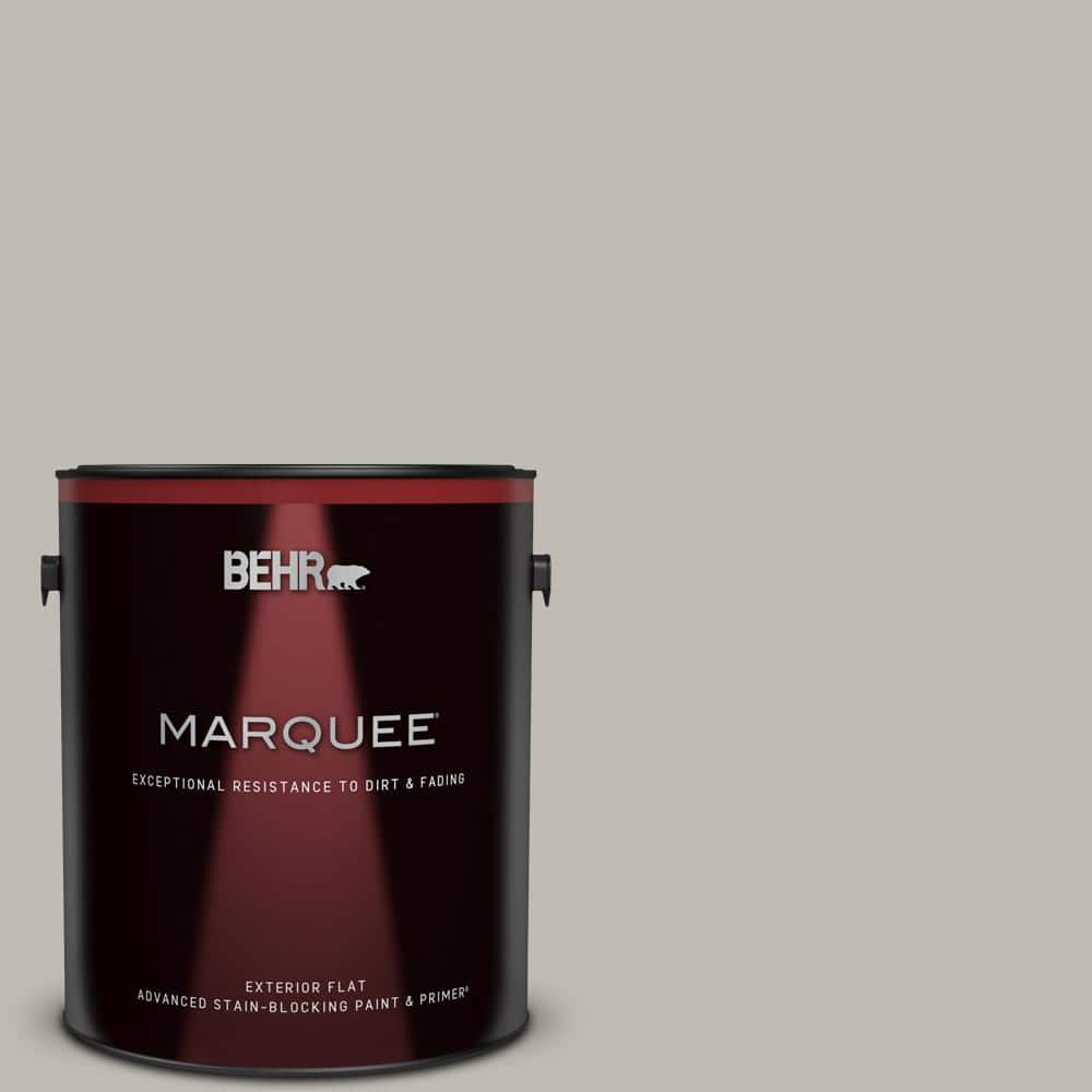 BEHR MARQUEE 1 gal. #MQ6-23 Pumice Flat Exterior Paint & Primer 445401 ...