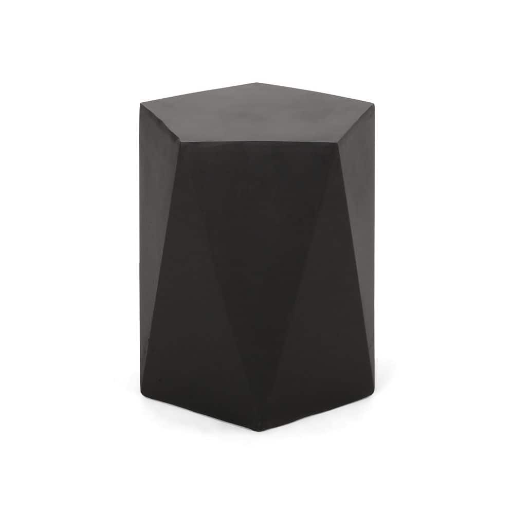 Modern Geometric Lightweight Concrete Side Table, Pentagonal Outdoor ...