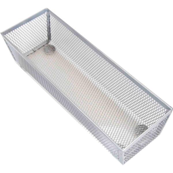 Home Basics Mesh Steel Silver Drawer Organizer PB49772