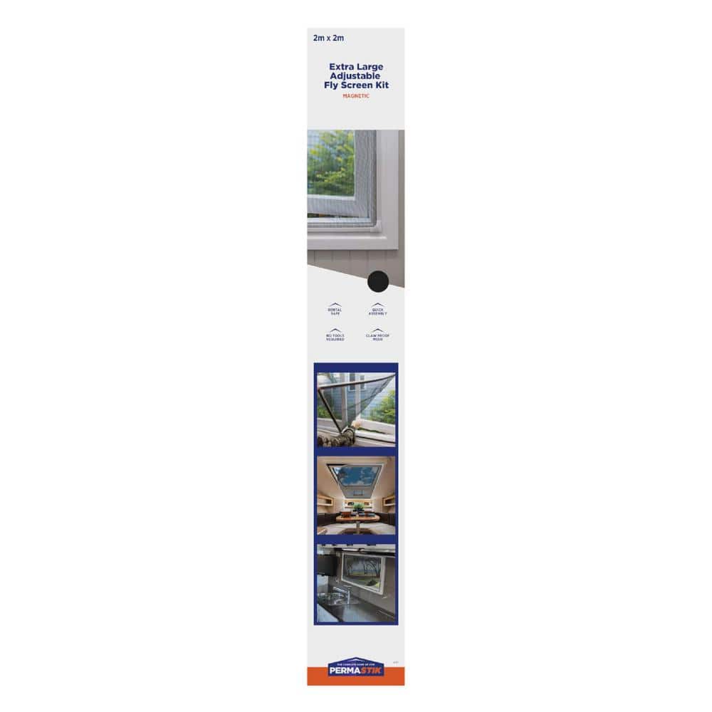 Permastik 78.7 in. x 78.7 in. White UV Resistant Fiberglass Mesh ...