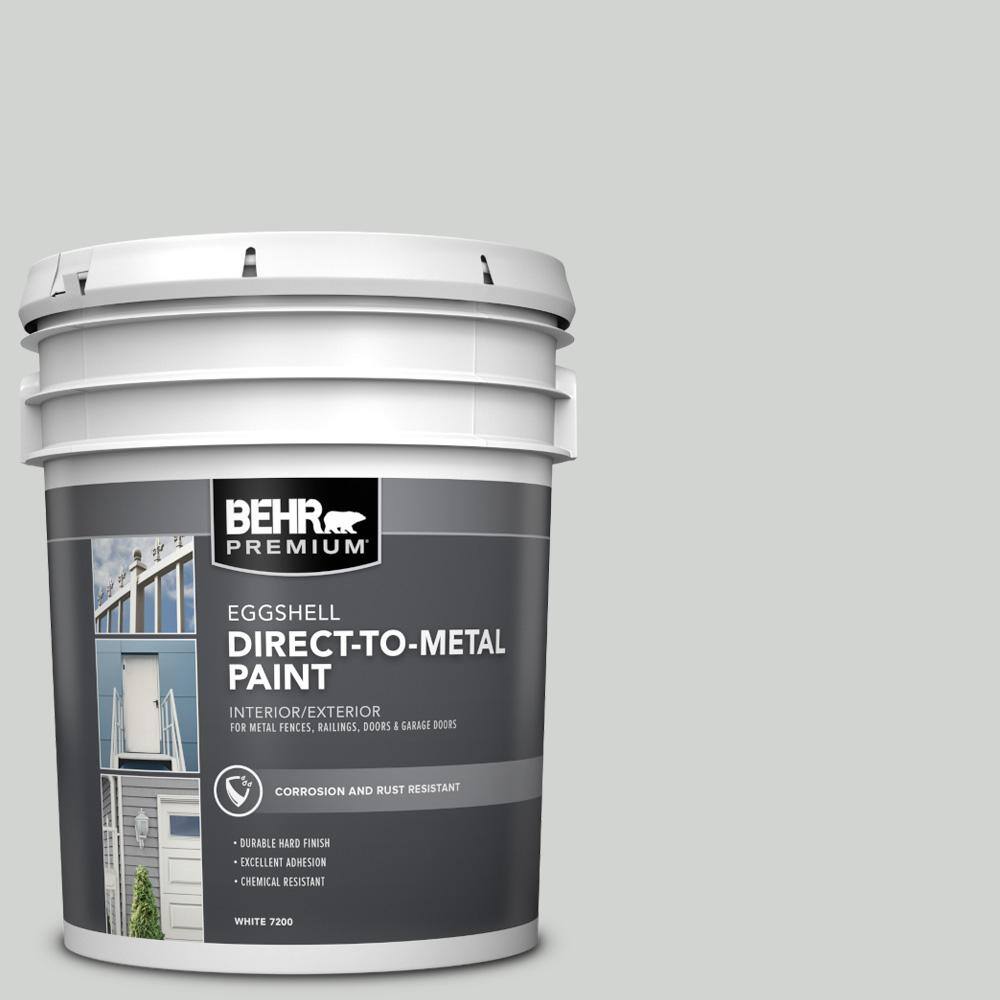 BEHR PREMIUM 5 gal. #PPU26-11 Platinum Eggshell Direct to Metal ...