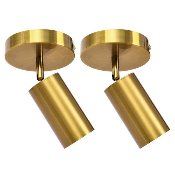 EDISLIVE Gruenlich 7.1 in. 1-Light Gold Track Lighting Ceiling ...