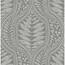 SCOTT LIVING Juno Dark Grey Ogee Dark Grey Wallpaper Sample 2964-25951SAM
