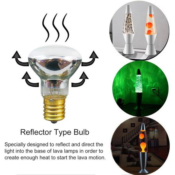 Lava Lamp Bulb R39 E17 Replacement Light Bulb Motion Lamp 30W Reflector ...