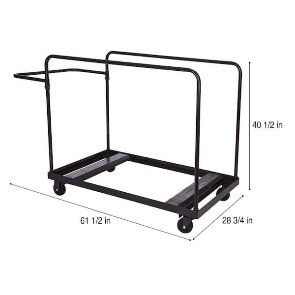 National Public Seating Folding Table Dolly - Vertical Storage - 71 in ...