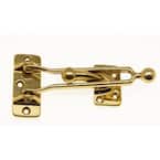idh by St. Simons Solid Brass Chain Bolt Guard in Antique Brass 11049-005