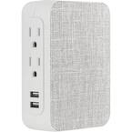 GE 5-Outlet 2 USB Swivel Side-Access Surge Protector Tap 39429