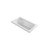 KOHLER Archer 60 in. Acrylic Rectangular Drop-in Whirlpool Bathtub in ...