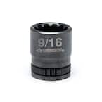 Husky 3/8 in. Drive 9/16 in. Knurl Grip Universal Socket H1003D916