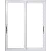 JELD-WEN V4500 Multi-Slide 60 in. x 80 in. White Left-Hand Low-E Vinyl Double Prehung Patio Door ...