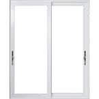 JELD-WEN V4500 Multi-Slide 60 in. x 80 in. White Left-Hand Low-E Vinyl Double Prehung Patio Door ...