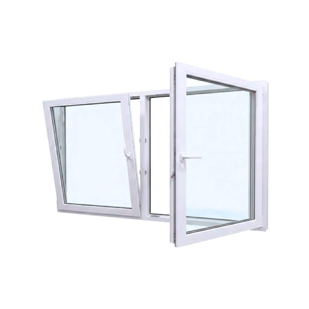 Avora Doors and Windows 60 in. x 42 in. Elite Euro White Exterior/White ...