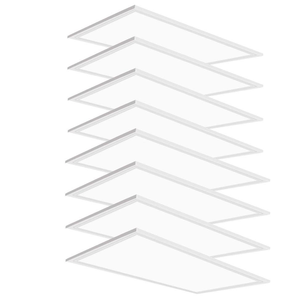 WYZM 2 ft. x 4 ft. 175-Watt Equivalent Integrated LED Troffer Panel ...