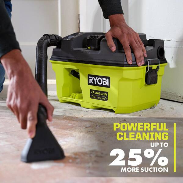 RYOBI ONE+ 18V LINK Cordless 3 Gal. Wet/Dry Vacuum (Tool Only) with ...