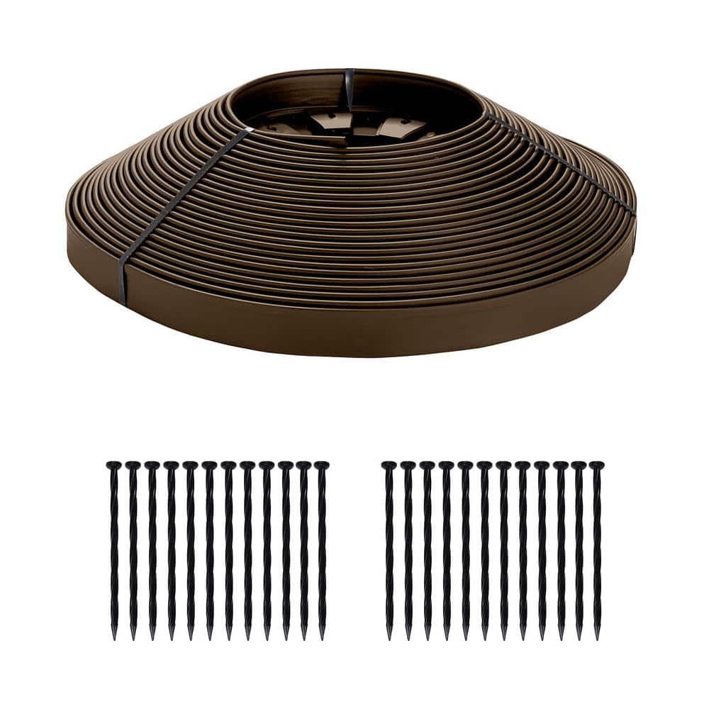 ProFlex 75 ft. L x 2.5 in. W x 1.7 in. H Commercial Grade Brown Plastic ...