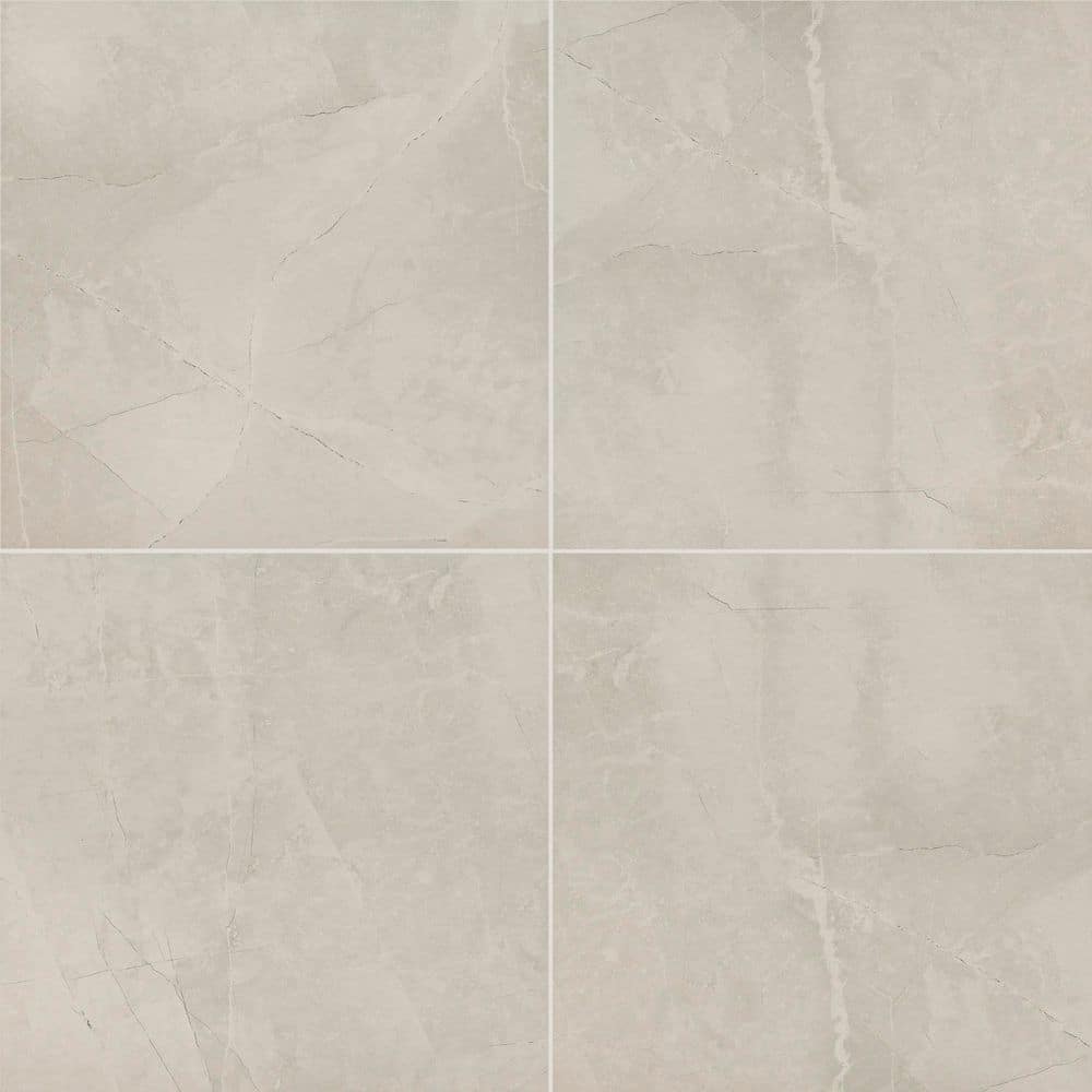 MSI Madison Luna 24 in. x 24 in. Polished Porcelain Stone Look Floor ...
