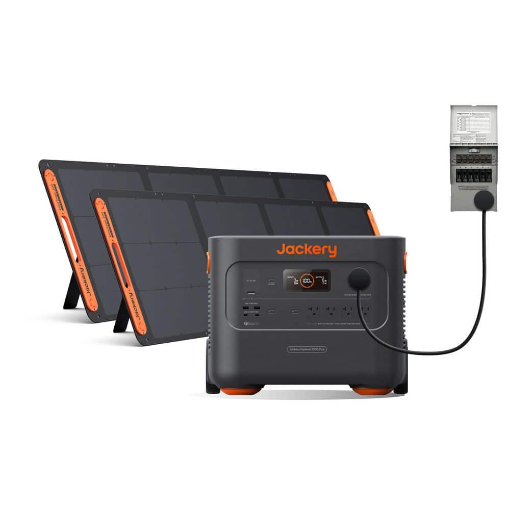 Jackery 3000W Rated/6000W Peak Output Push Button Start Solar Generator ...
