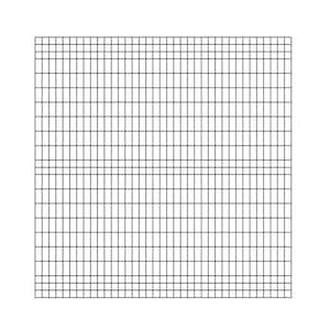 FORGERIGHT 5 ft. H x 6 ft. W Deco Grid Black Steel Fence Panel 868004 ...