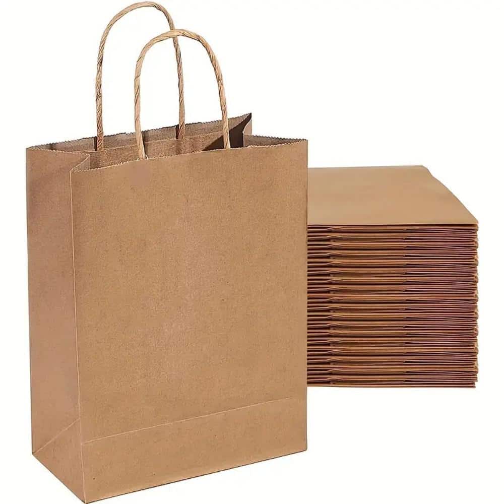 Reviews for Wellco 10.2 in. x 4.7 in. x 12.2 in. Kraft Paper Bag with ...