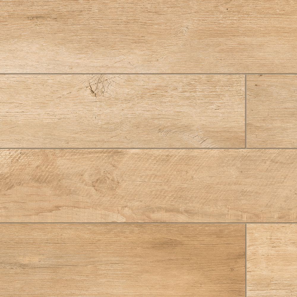 Bedrosians Sample-Yorkwood 4 in. x 5 in. Matte Natural Porcelain Wood ...