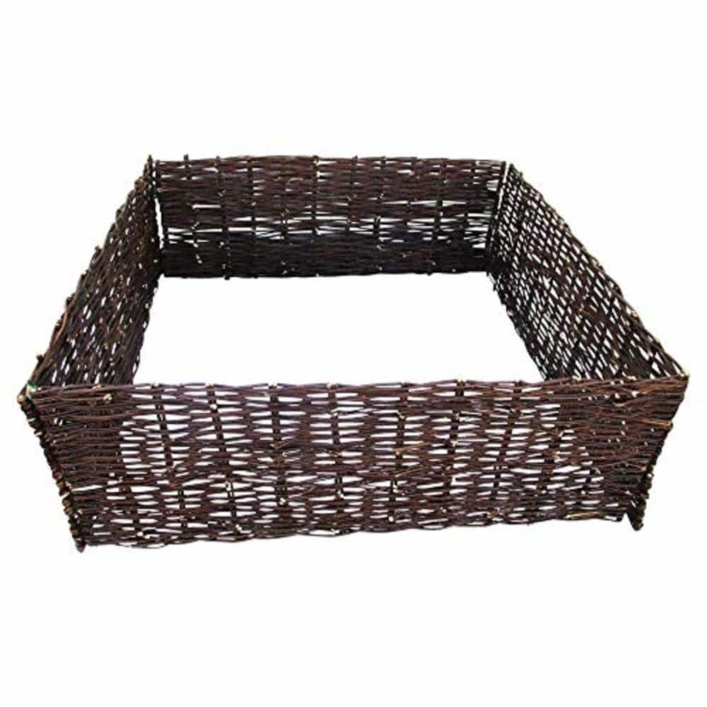 MGP 144 in. L x 48 in. W x 10 in. H Woven Willow Raised Bed Kit WRB ...