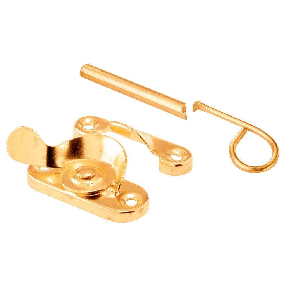 Prime-Line Sliding Window Sash Lock with Security Pin, Brass Plated ...