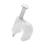 Commercial Electric Telephone Wire Nail-In Clips, White (20-Pack ...