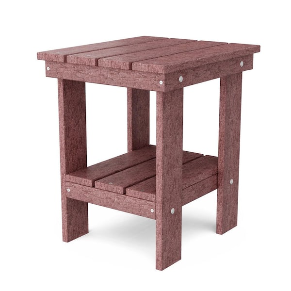 Wildridge Freedom Cherrywood HDPE Plastic Outdoor Side Table LCC-1120 ...
