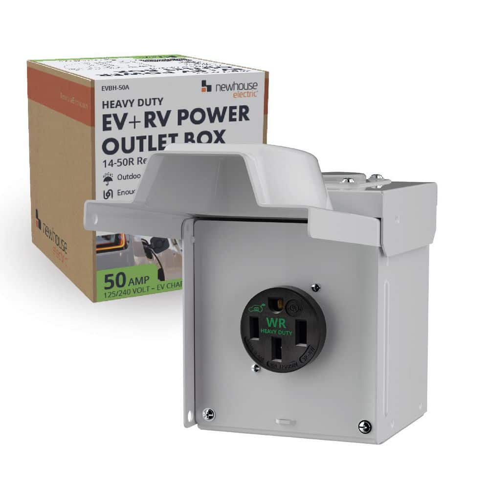 NEWHOUSE ELECTRIC NEMA 14-50R 50A Outdoor Heavy-Duty EV Plus RV ...