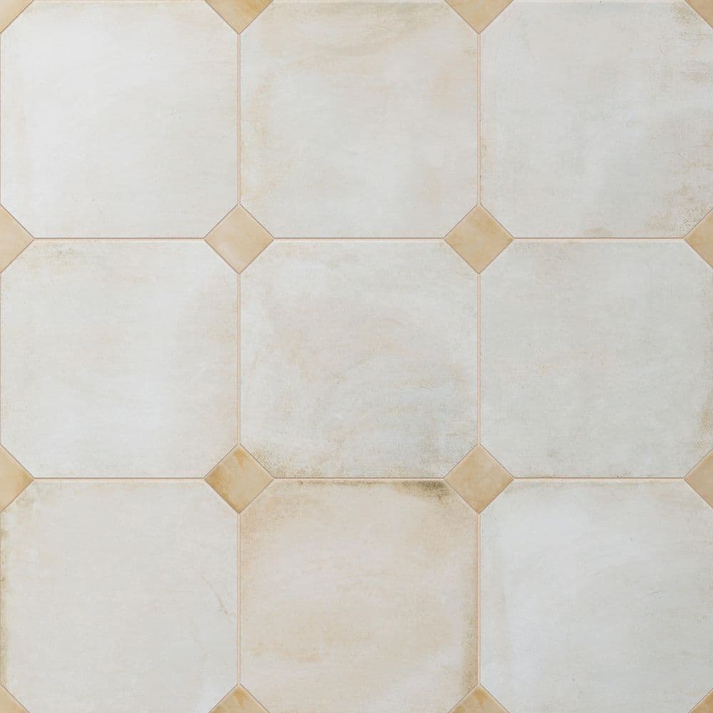 Merola Tile Laverton Octagon Arena with Taco Beige 8 in. x 8 in ...
