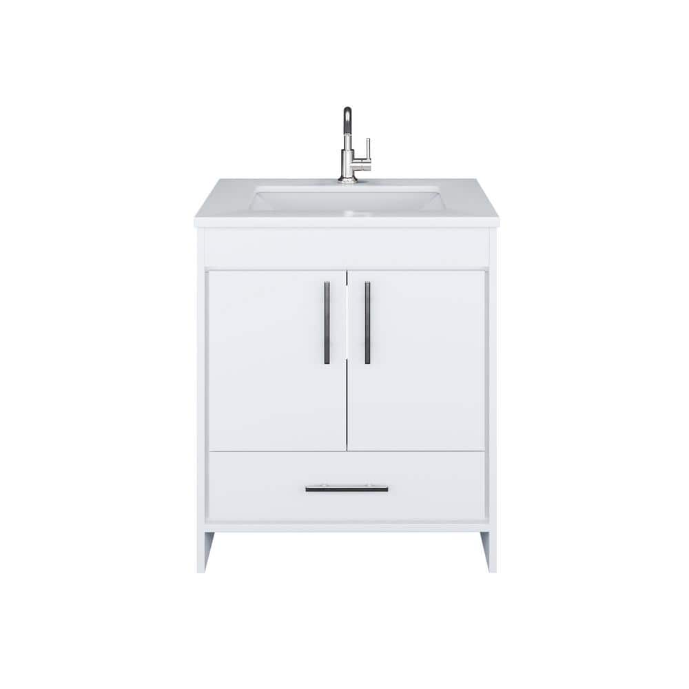 Reviews for VOLPA USA AMERICAN CRAFTED VANITIES Capri 30 in. W x 22 in. D Bathroom Vanity in ...
