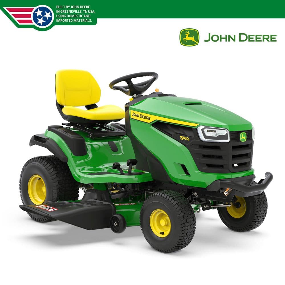 John Deere S160 48 in. 24 HP V-Twin, ELS Gas Hydrostatic Riding Lawn ...