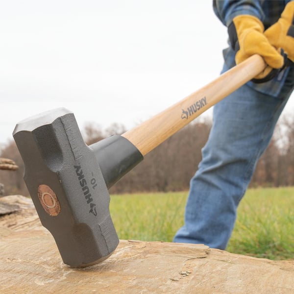 Husky 10 lb. Sledge Hammer with 36 in. Hickory Handle 34207