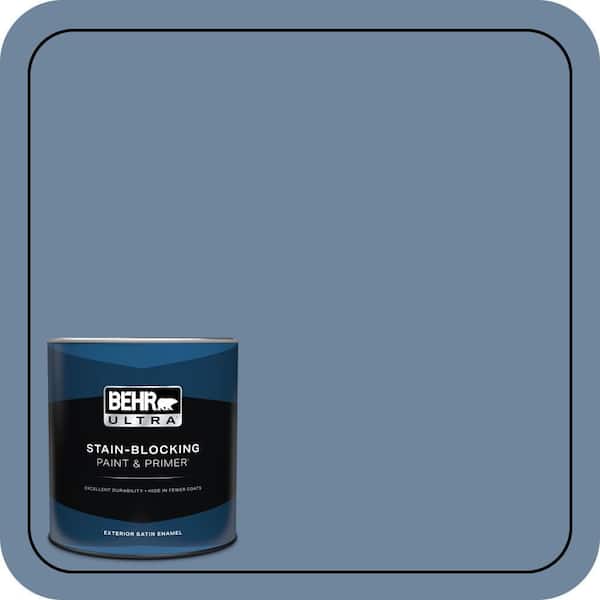 BEHR ULTRA 1 qt. #S520-5 Thundercloud Satin Enamel Exterior Paint ...
