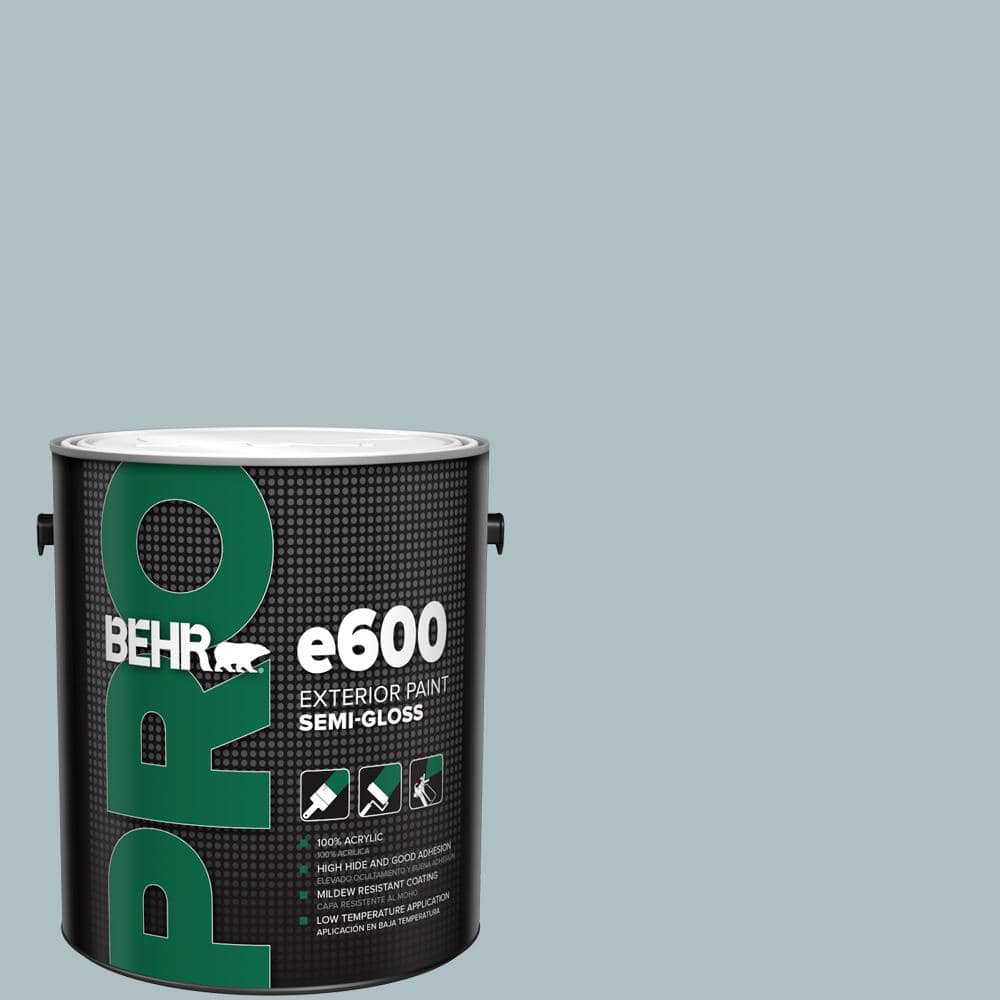 BEHR PRO 1 gal. #PPU13-14 Ozone Semi-Gloss Exterior Paint PR67001 - The ...