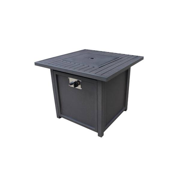 AOPSPS Upland 30 in. Slat Top Gas Fire Pit Table UI-GFT-31269-BR - The ...