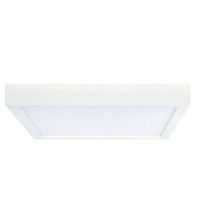 Bulbrite 20-Watt White Integrated LED 9 in. Ceiling Flush Mount-773160 ...