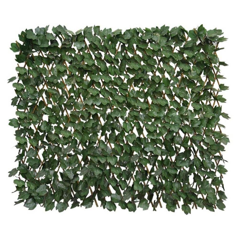 22 in. L x 120 in. W Deep Green Expandable Fence Privacy Screen for ...