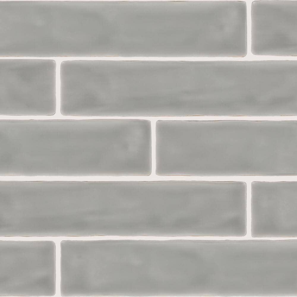 Artistic Reflections Rain 2 in. x 5 in. Glazed Ceramic Undulated Wall ...