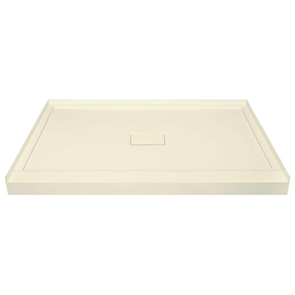 Transolid Linear 34 in. L x 48 in. W Single Threshold Alcove Shower Pan ...