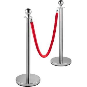 SKYSHALO Crowd Control Stanchion, (Set of 8) Pieces Stanchion Set ...