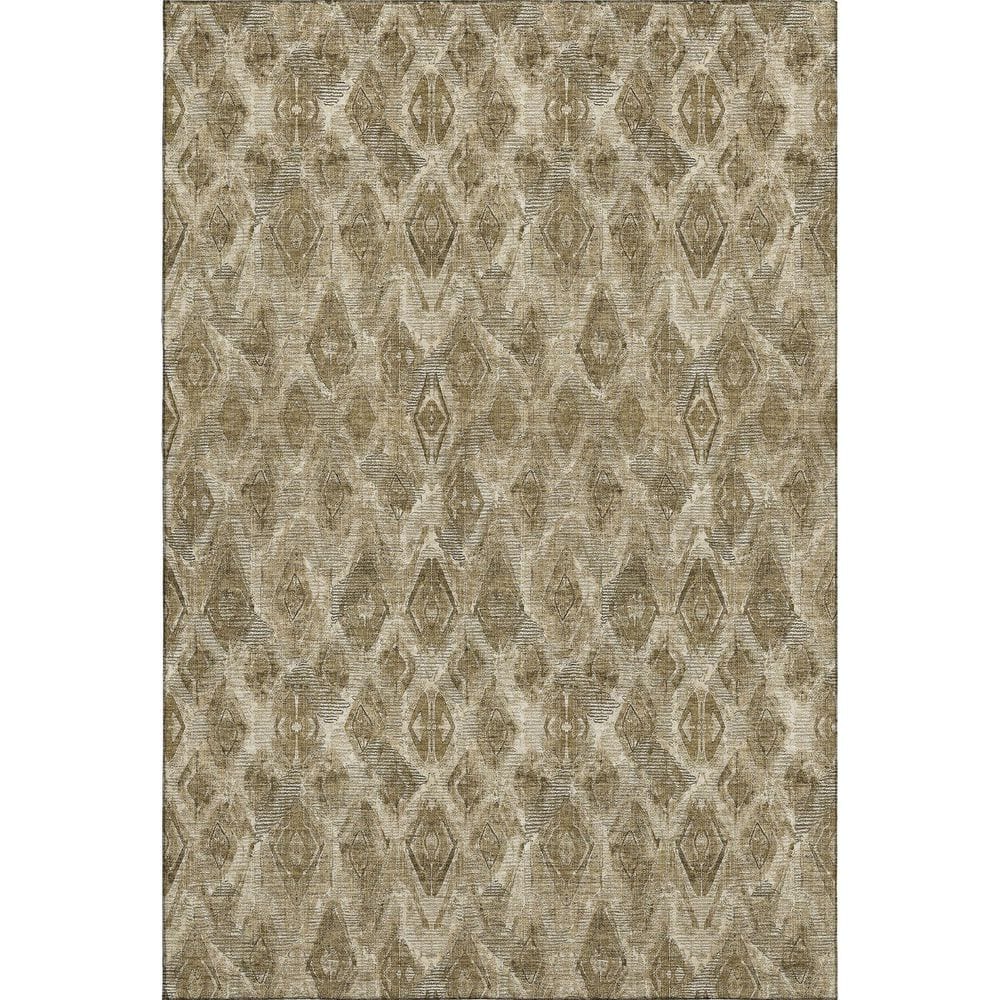 Addison Rugs Mayfield Premium Machine Washable Indoor/Outdoor Geometric ...