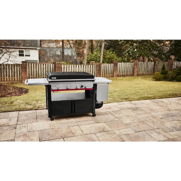 Weber Slate Griddle 4-Burner Natural Gas 36 in. Rust-Resistant Flat Top ...