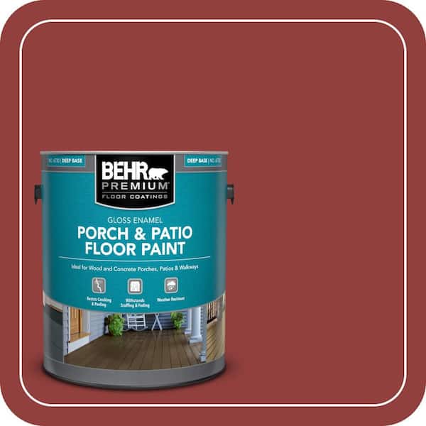 BEHR PREMIUM 1 gal. #BIC-49 Red Red Red Gloss Enamel Interior/Exterior ...