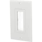Zenith Flush Mount Ethernet Wall Jack, White-VW6EW - The Home Depot
