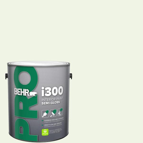 BEHR PRO 1 gal. #M370-1 Fresh Dew Semi-Gloss Interior Paint PR37001 ...