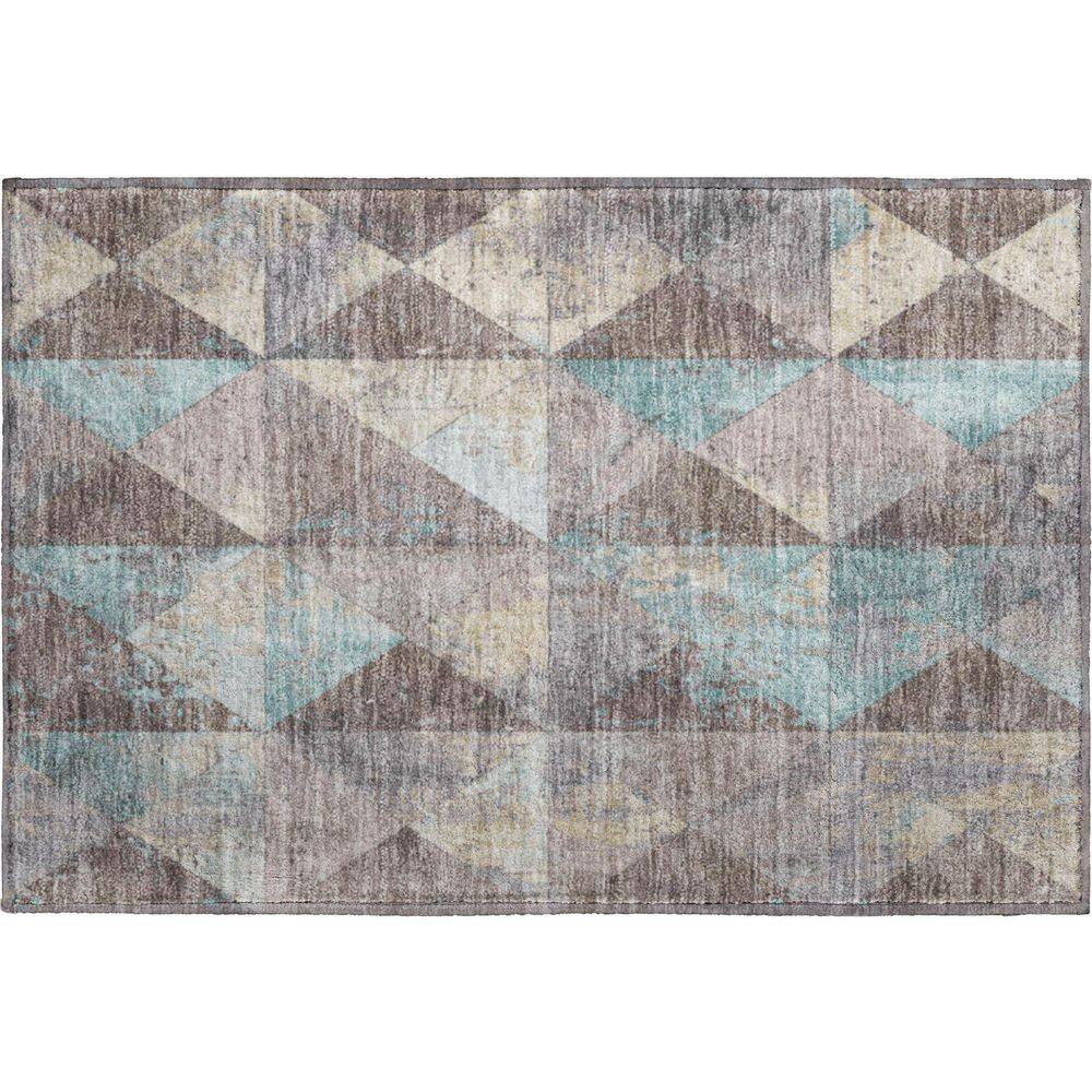 Addison Rugs Mayfield Premium Machine Washable Abstract AMF1721 Mocha 2 ...